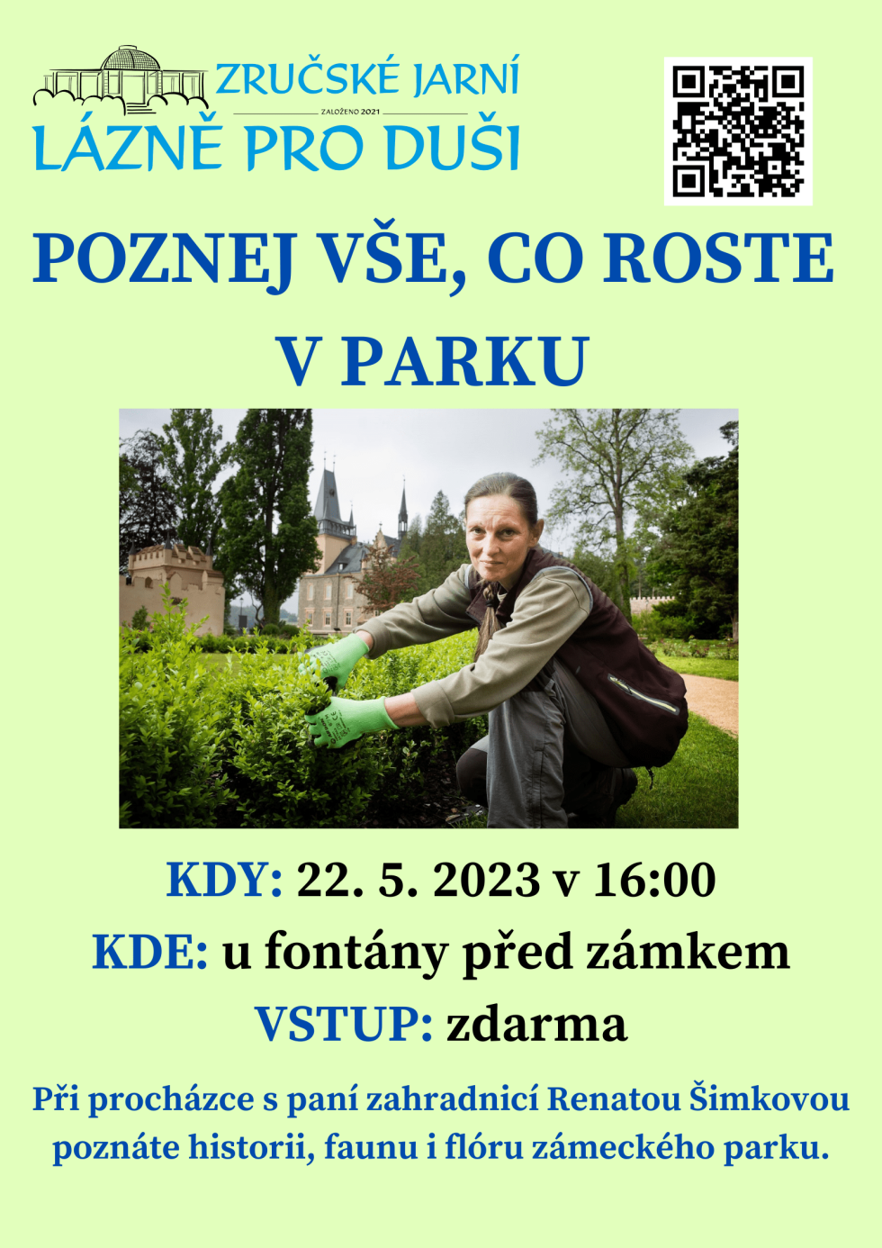 Poznej vše co roste v parku - Zámek Zruč nad Sázavou